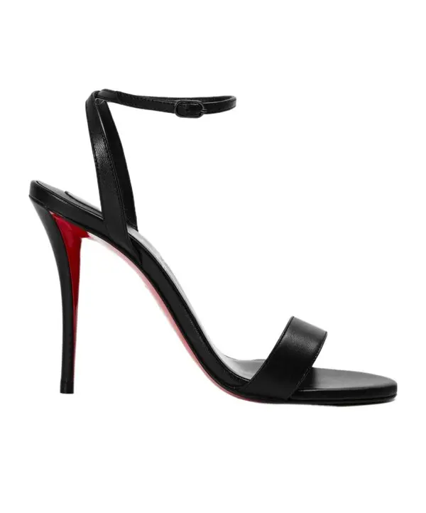 CHRISTIAN LOUBOUTIN Miss Z" Stiletto Ankle Strap Sandals - Black