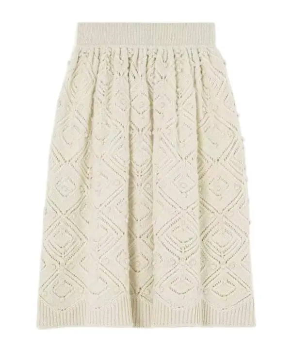 Loro Piana Cashmere Knitted Midi Skirt