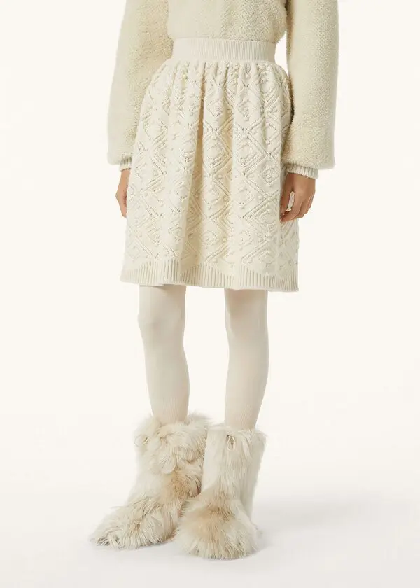 Loro Piana Cashmere Knitted Midi Skirt