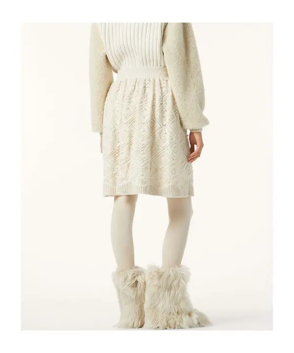 Loro Piana Cashmere Knitted Midi Skirt