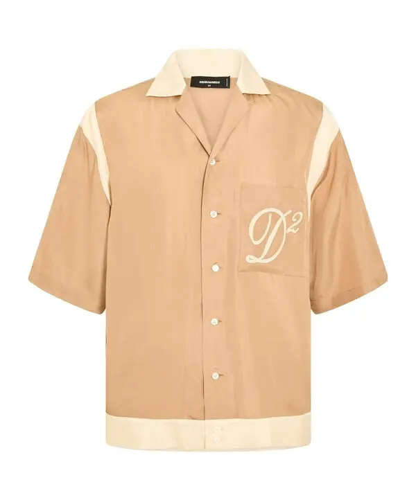 Dsquared2 Button-down Short-sleeved Shirt - Nude
