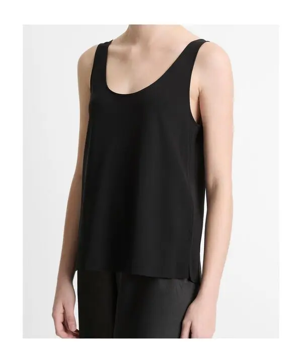 Vince Classic Stretch-silk Bias Tank
