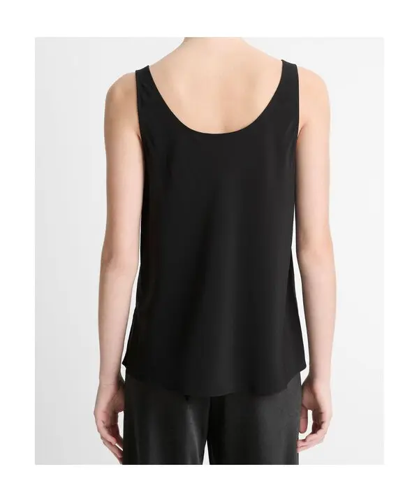 Vince Classic Stretch-silk Bias Tank