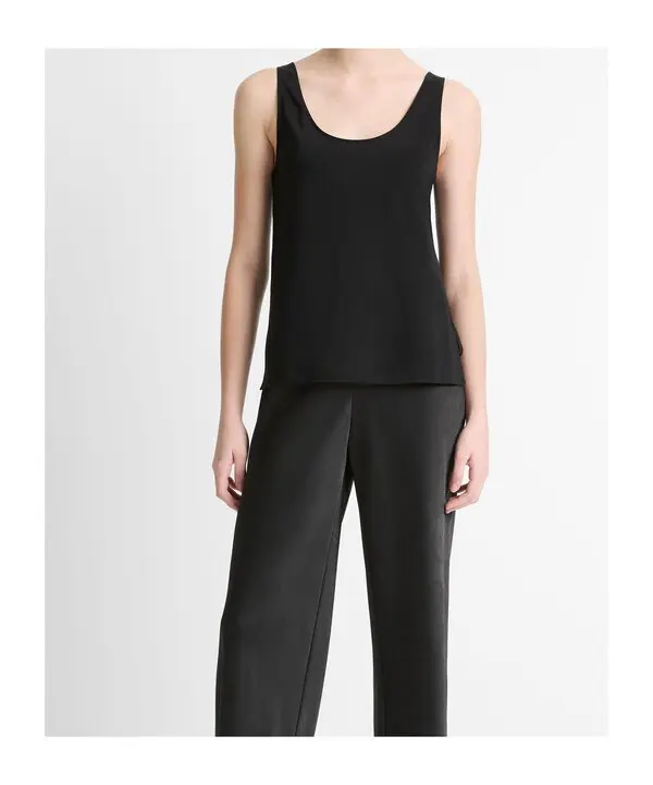 Vince Classic Stretch-silk Bias Tank
