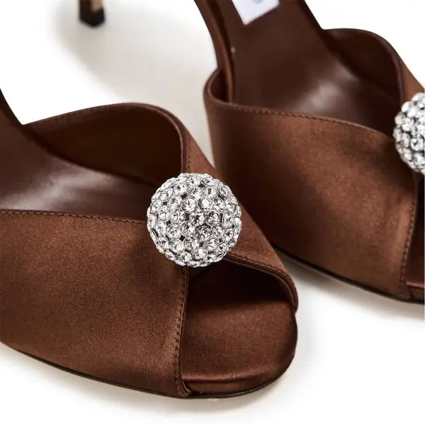 JIMMY CHOO Sacora 85 Embellished Stiletto Sandals
