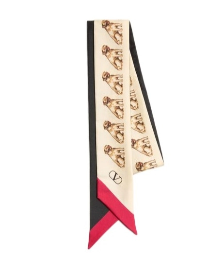 Valentino Garavani Petit Charles Vlogo Signature Scarf