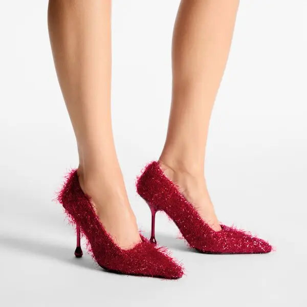 JIMMY CHOO Ixia 95 Tinsel Pumps