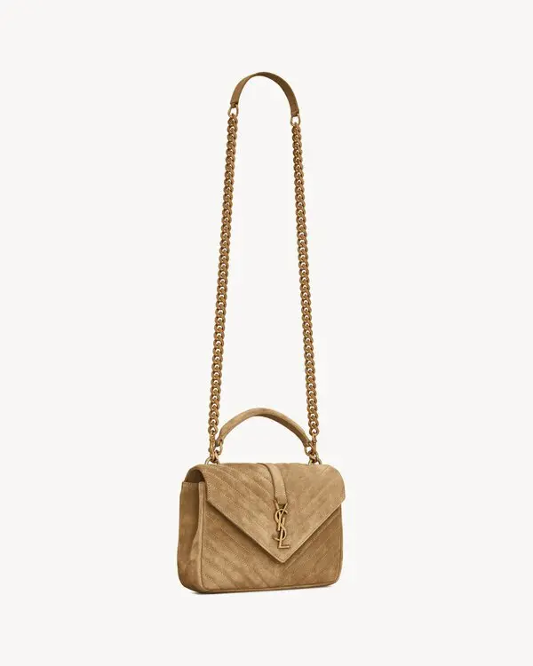 Saint Laurent College Quilted Medium Tote Bag