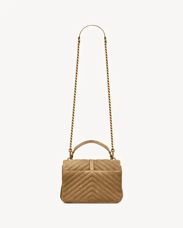 Saint Laurent College Quilted Medium Tote Bag