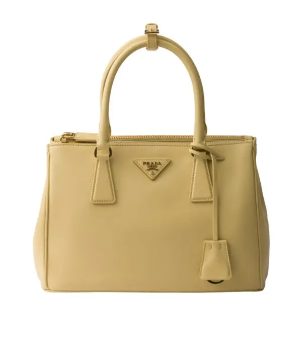 Prada Galleria Medium Leather Bag - Vanilla