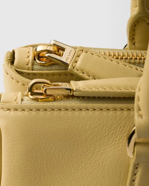 Prada Galleria Medium Leather Bag - Vanilla