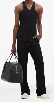 COURREGES Courrèges Logo Embroidered Drawstring Pants