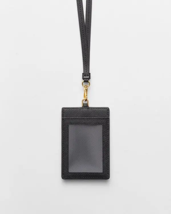 Prada Saffiano Leather Badge Holder
