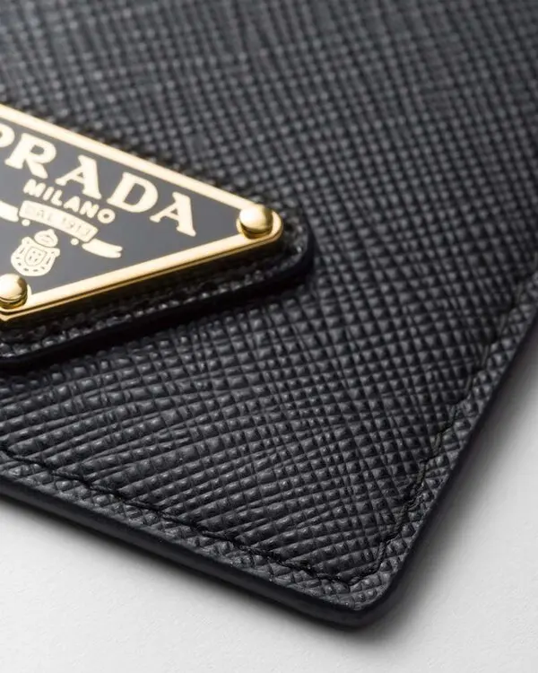 Prada Saffiano Leather Badge Holder