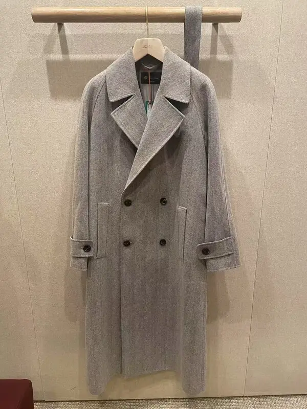 Loro Piana Long Double-breasted Coat