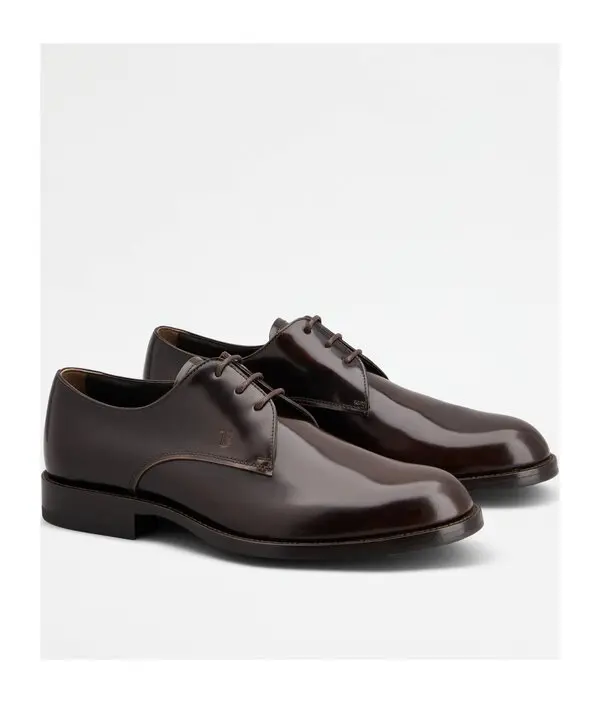 TOD'S Debossed-logo Derby Shoes