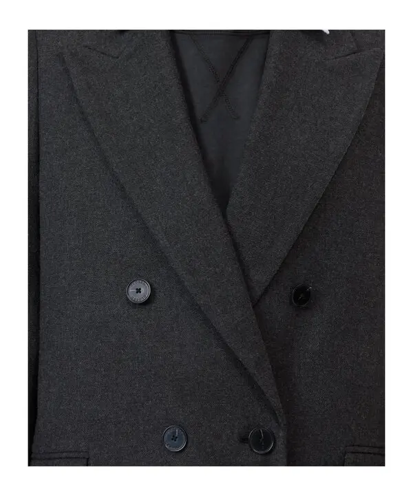 Closed Double-breasted Suit Jacket