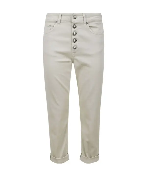 DONDUP Button-fly Cuffed Pants
