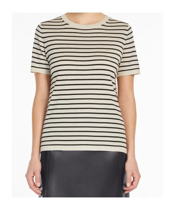 Max Mara Striped Crewneck T-shirt - First-cut Wool