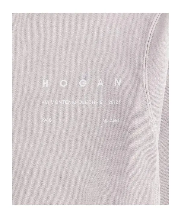 Hogan Logo-printed Zipped Hoodie