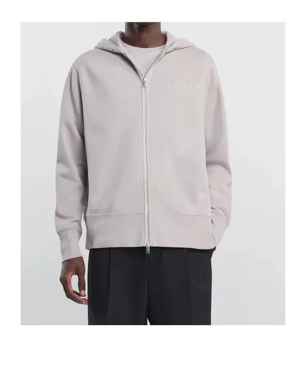 Hogan Logo-printed Zipped Hoodie