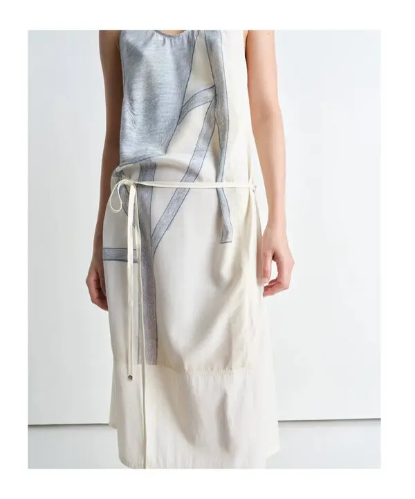 LEMAIRE Philippe Weisbecker Apron Dress - Opal/gray