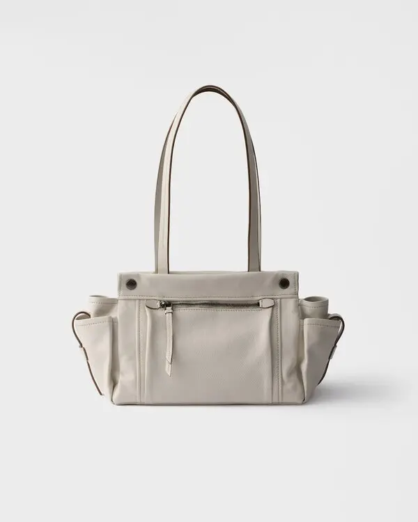 Prada Route Leather Tote Bag