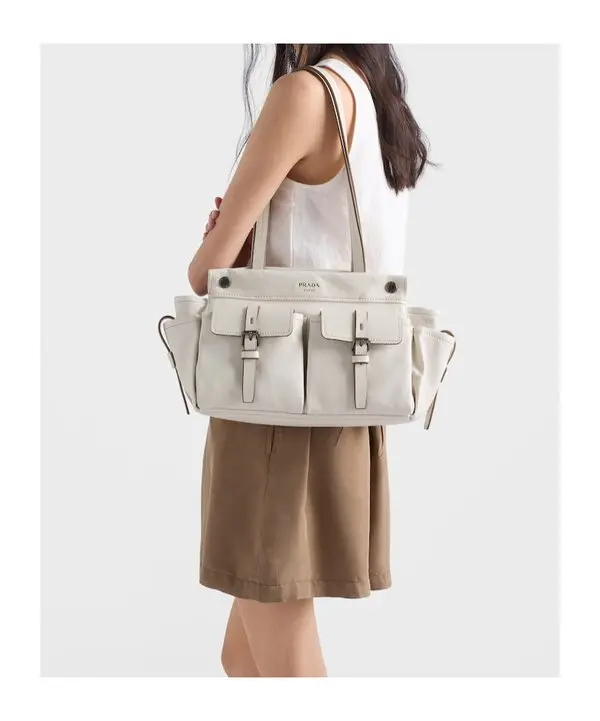 Prada Route Leather Tote Bag