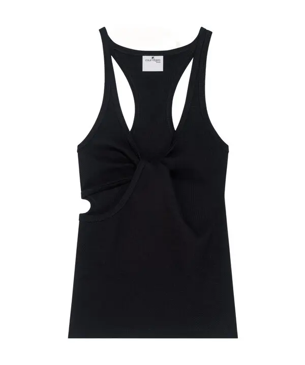 COURREGES Courrèges Twist 90's Rib Tank Top