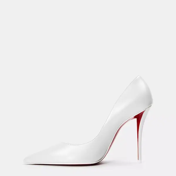 CHRISTIAN LOUBOUTIN Sole Leather Miss Z Pumps - White