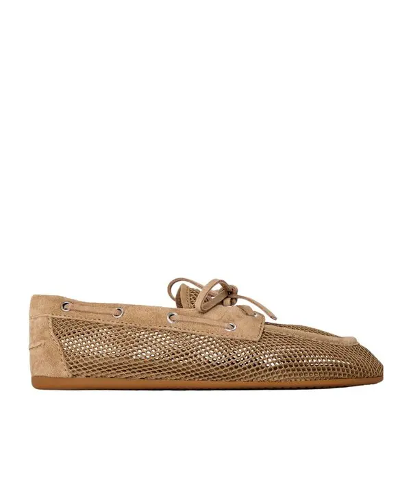 Miu Miu Boat Shoes - Brown