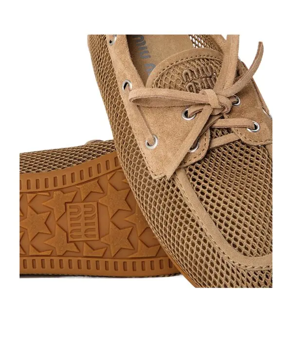 Miu Miu Boat Shoes - Brown