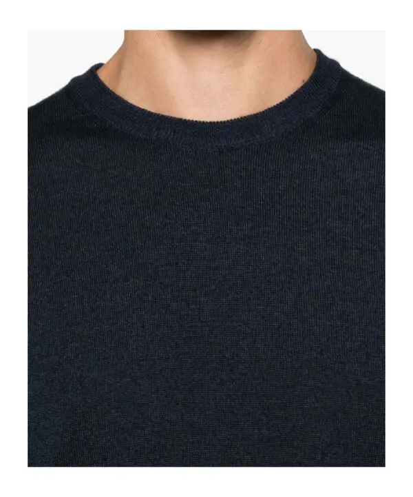 Woolrich Round Neck Sweater With Ribbed Cuffs And Hem