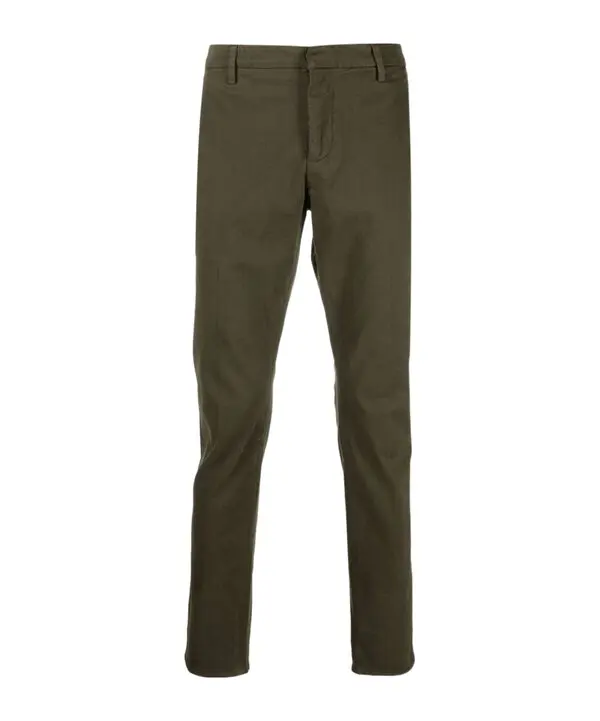 DONDUP Slim Cut Stretched Chinos - Green