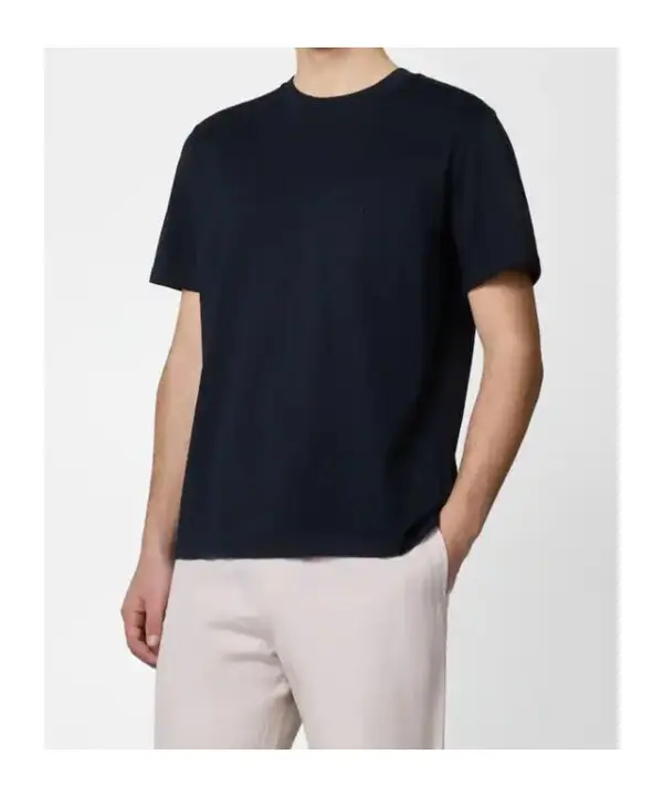 TOD'S Logo Embroidered Crewneck Jersey T-shirt - Blue