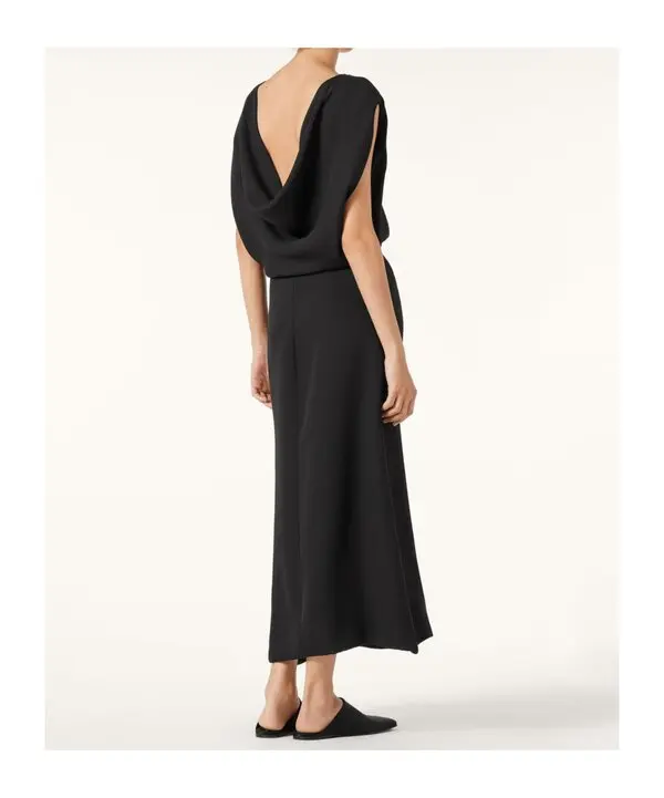 Loro Piana Blacky Dress With Back Drape