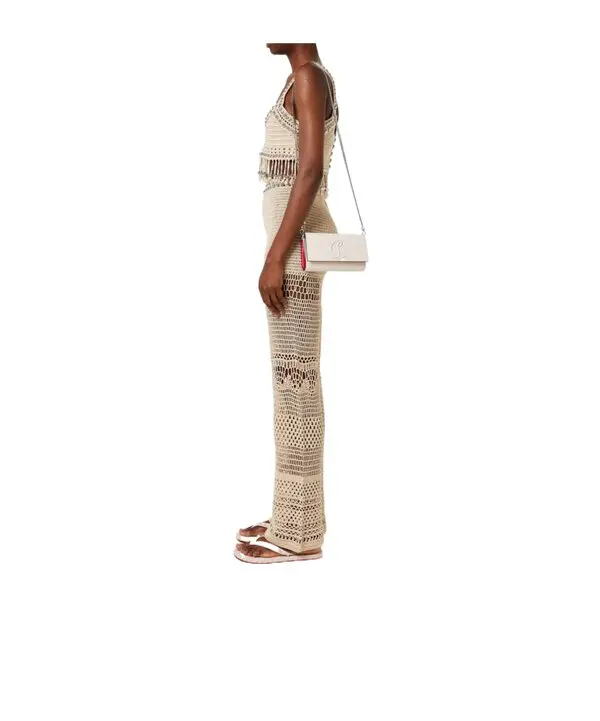 CHRISTIAN LOUBOUTIN Super Loubi Rubber Flip Thong Sandals - Nude