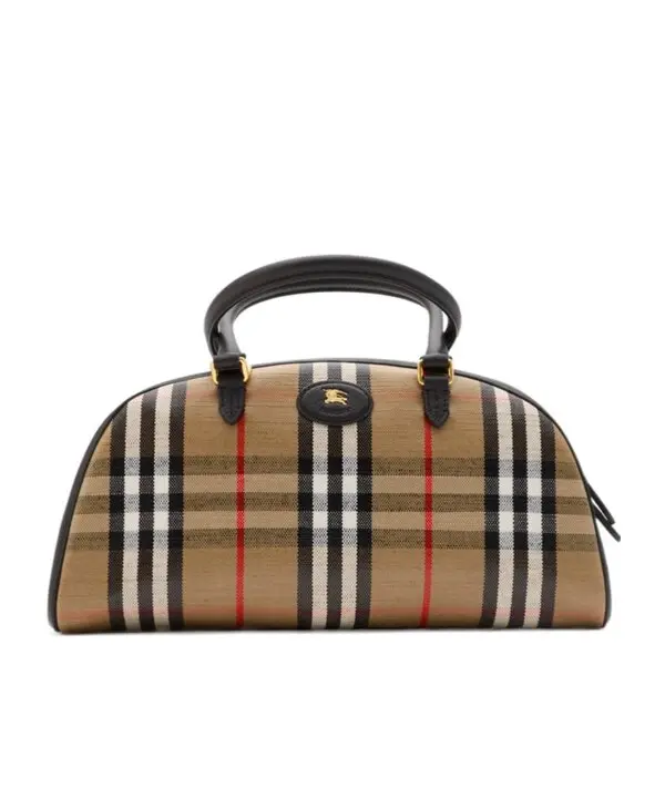 Burberry Highlands Checked Tote Bag