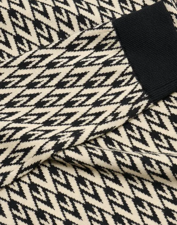 Valentino Garavani Crewneck Wool Jumper With All-over Jacquard Pattern