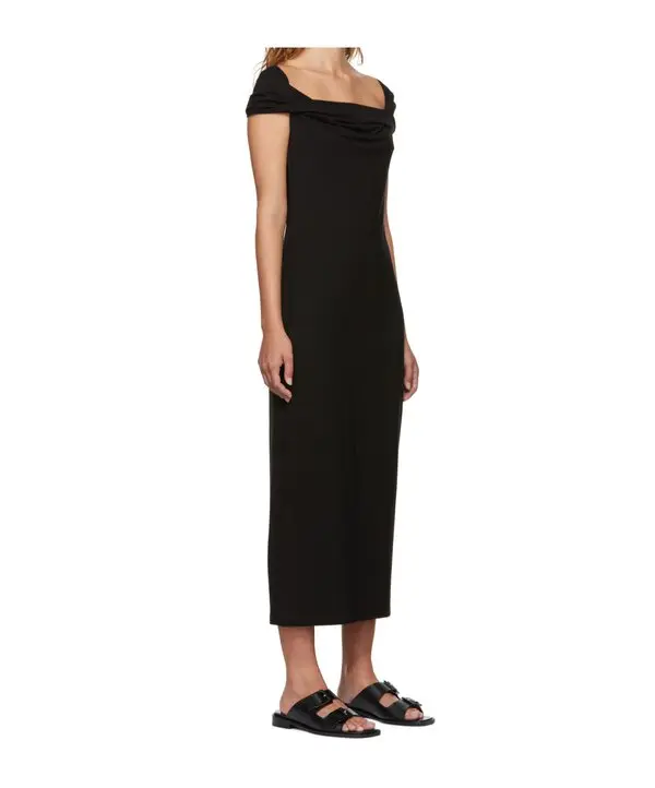 REFORMATION Jamen Off-shoulder Knitted Midi Dress