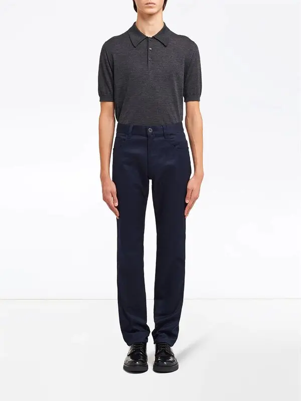 Prada Stretch Drill Five-pocket Trousers