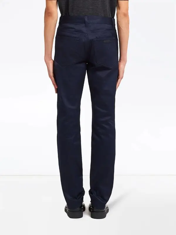 Prada Stretch Drill Five-pocket Trousers