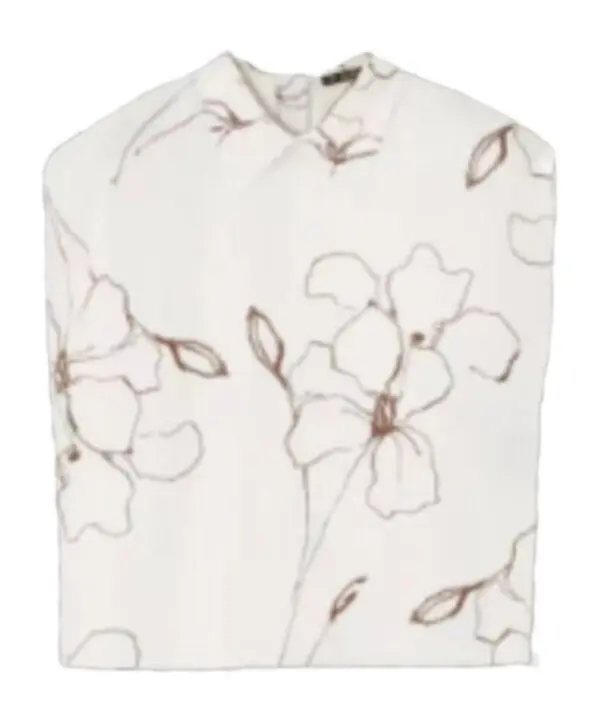 Loro Piana Janice Shirt With Floral Print - White