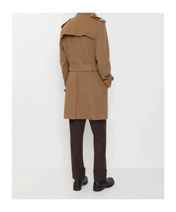 Burberry Double Breasted Belted Trench Coat