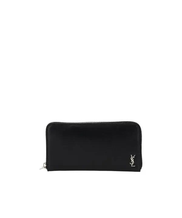 Saint Laurent Leather Logo-plaque Wallet