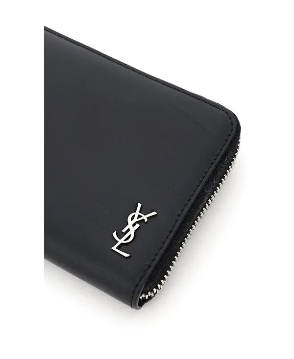 Saint Laurent Leather Logo-plaque Wallet