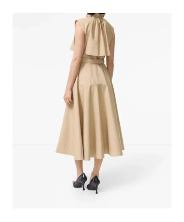 Burberry Cotton Poplin Midi Dress