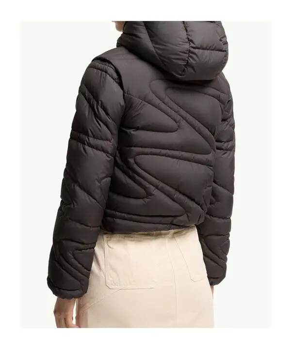 Moncler Leona 2-in-1 Hooded Short Down Jacket