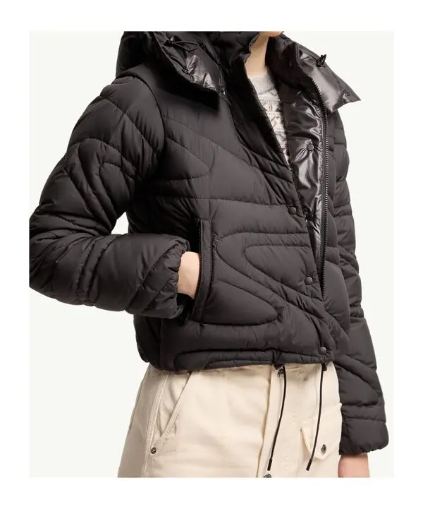Moncler Leona 2-in-1 Hooded Short Down Jacket