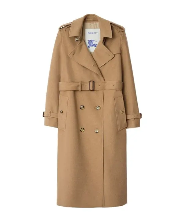 Burberry Collared Buckled Button-up Trench Coat